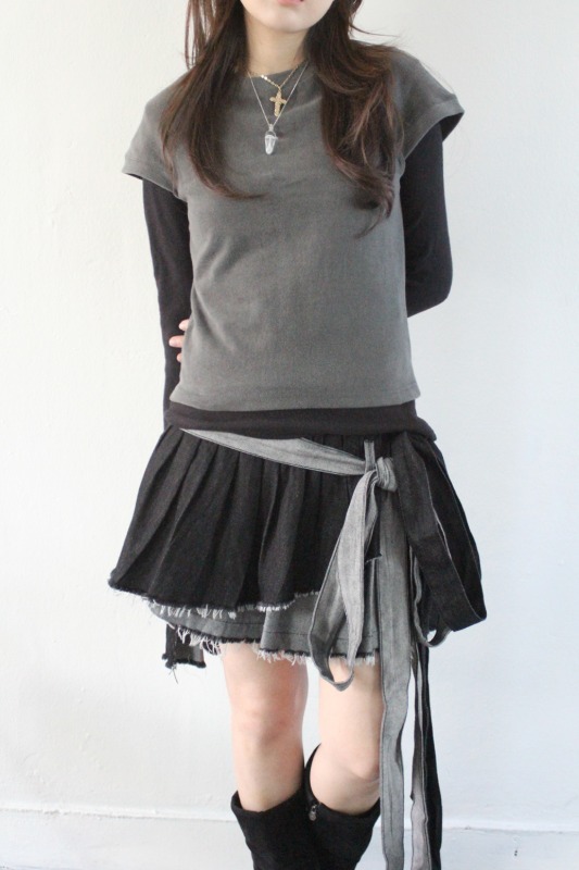 기모** basic U neck tee (3color) - hippiedippy 히피디피