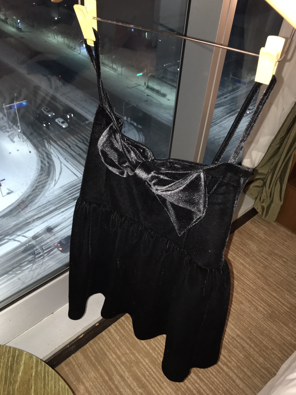 black ribbon dress - hippiedippy 히피디피