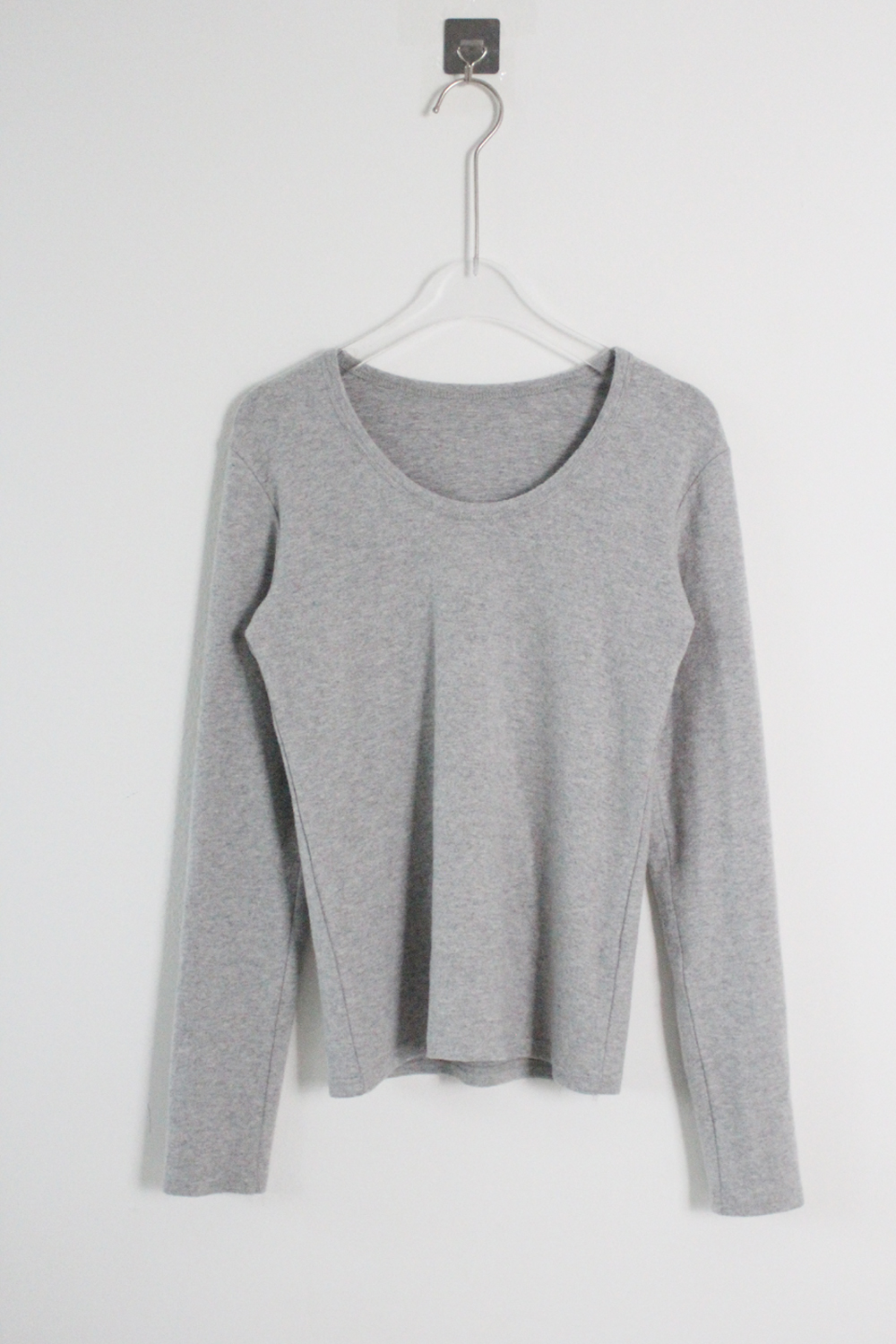 기모** basic U neck tee (3color) - hippiedippy 히피디피