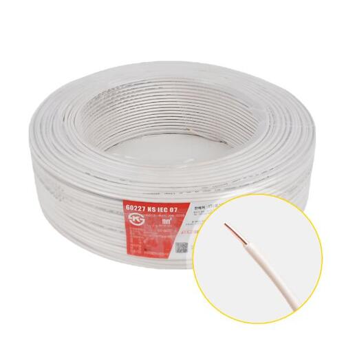 [3403] 접지선(HIV) 1.5SQ*1C (백색) 300M - 에어컨자재 멀티샵 알만
