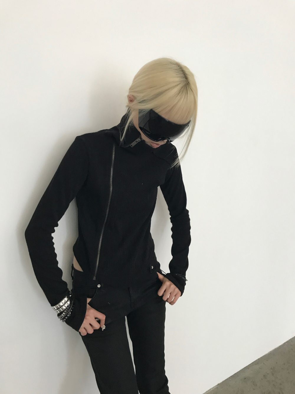 STEALTH DIAGONAL ZIP-UP | kyoiii