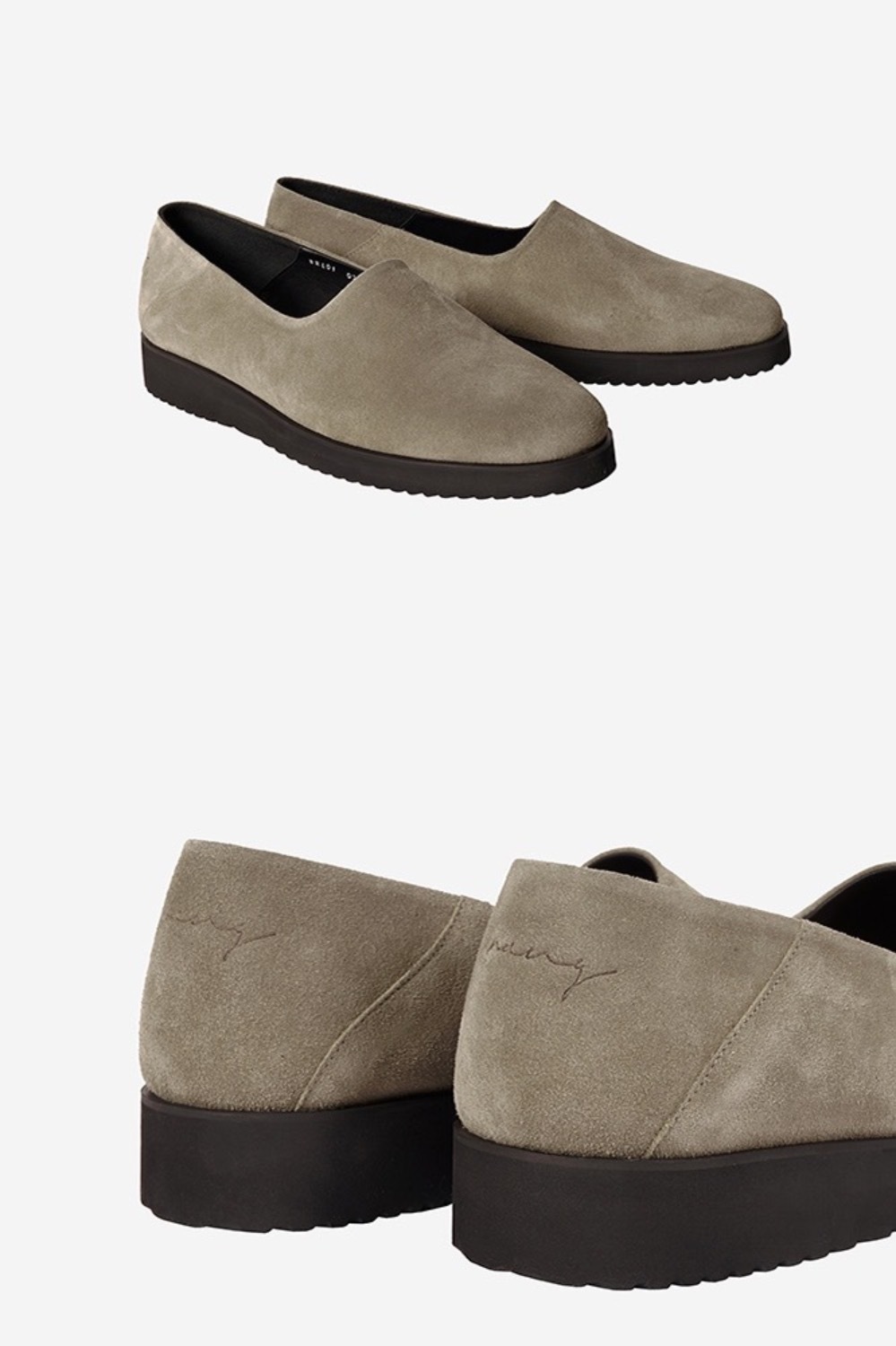 LOGO SUEDE LOAFER - SUEDE - 바이랑 - BY RANG