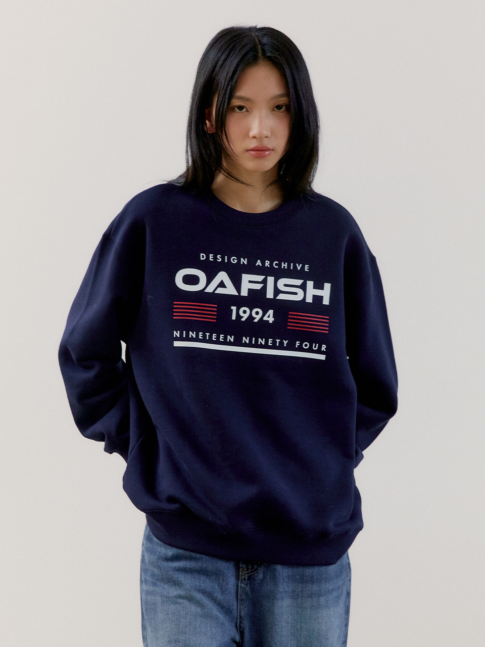 [OAFISH] Design Archive Sweatshirt, Navy - OAFISH | 리켓
