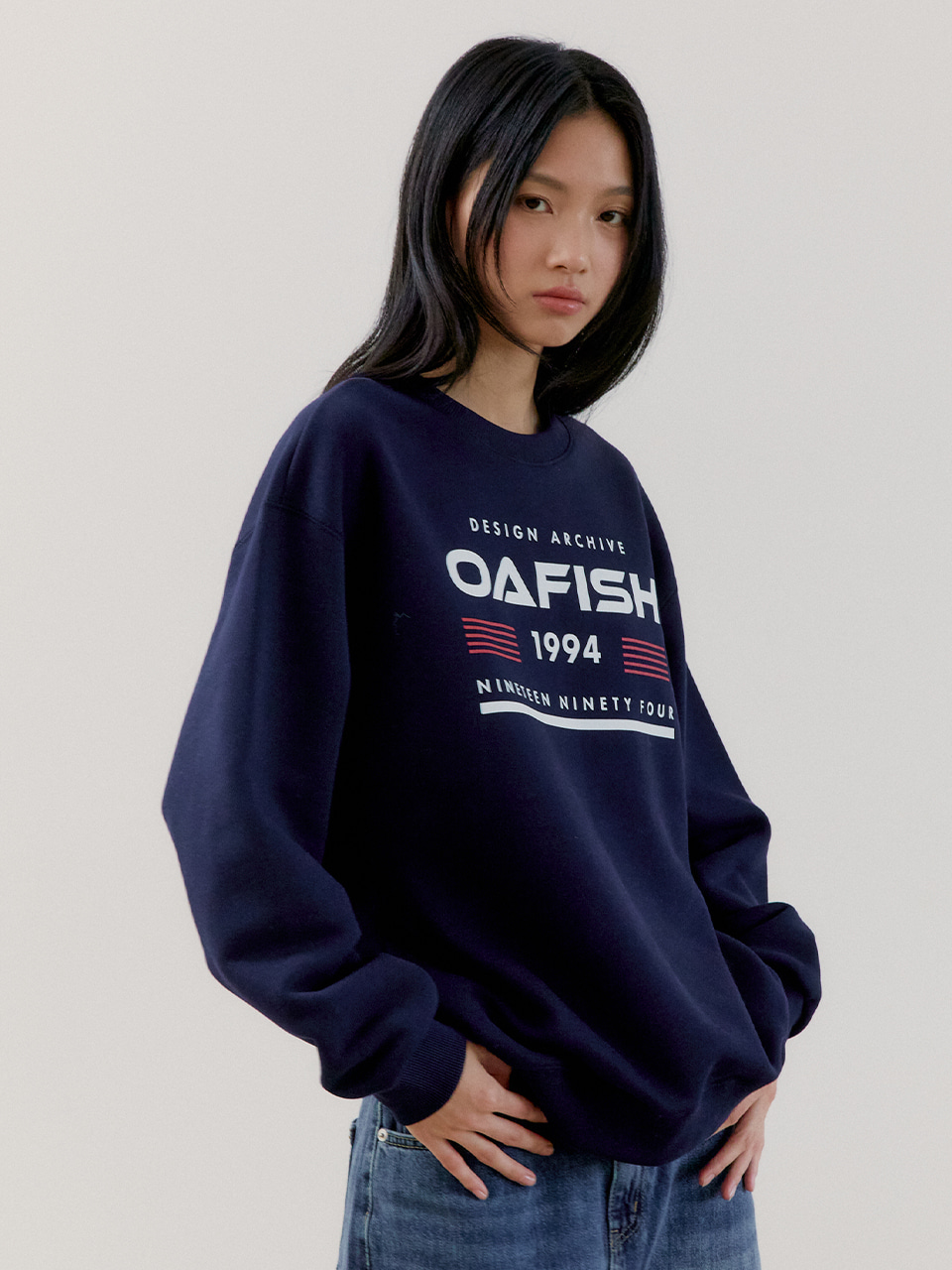 [OAFISH] Design Archive Sweatshirt, Navy - OAFISH | 리켓
