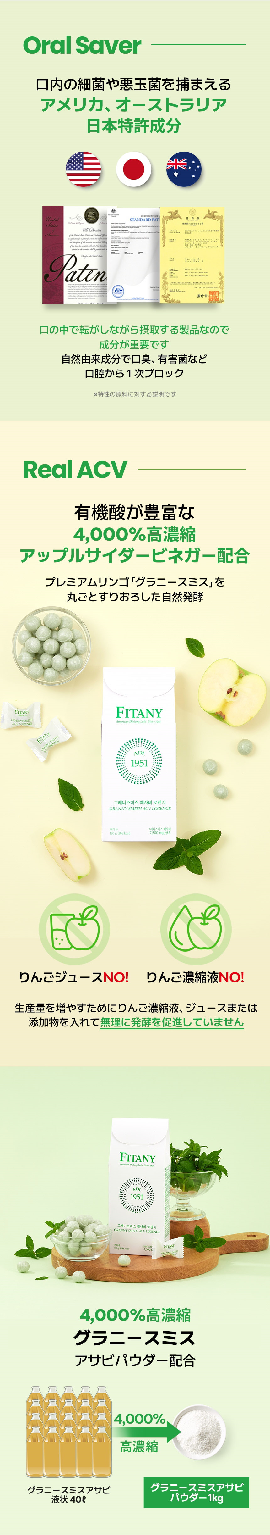 [Fitany] Granny Smith Skinny ACV Lozenge 1Box (4g*30EA) | Anna’s DAZZ
