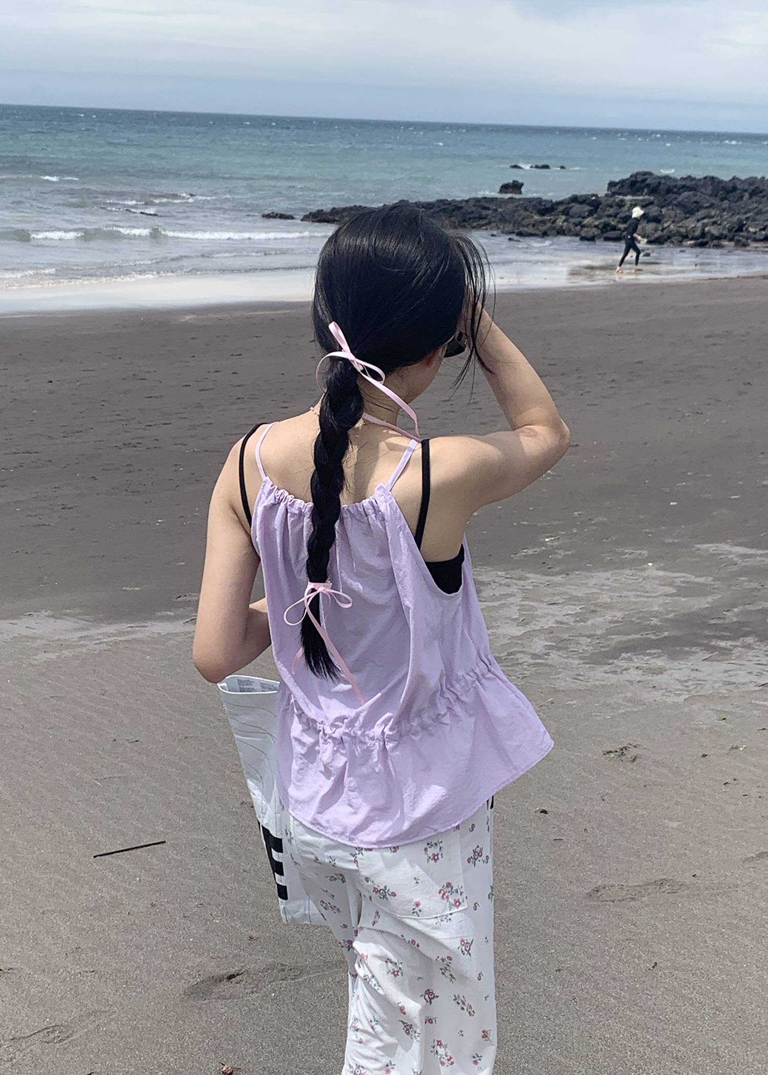 Jul halter string top (2color) - MONOA