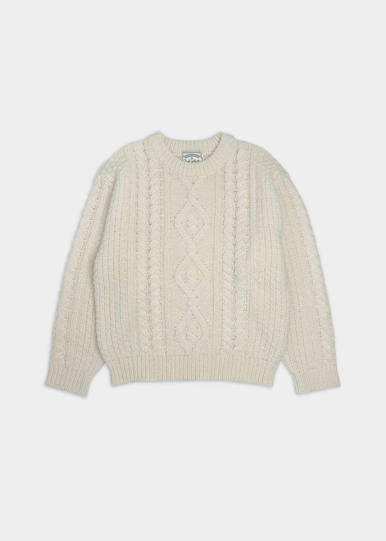 Oct fisherman cable kint_Ivory - MONOA