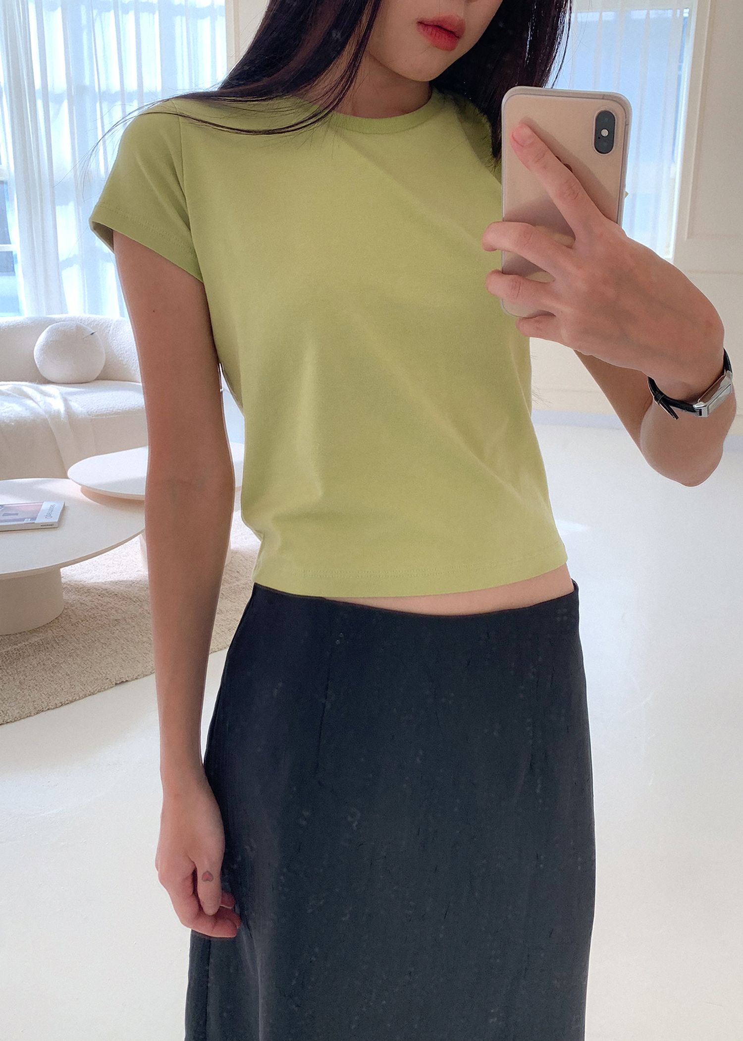 Mar minimal tee (6color) - MONOA