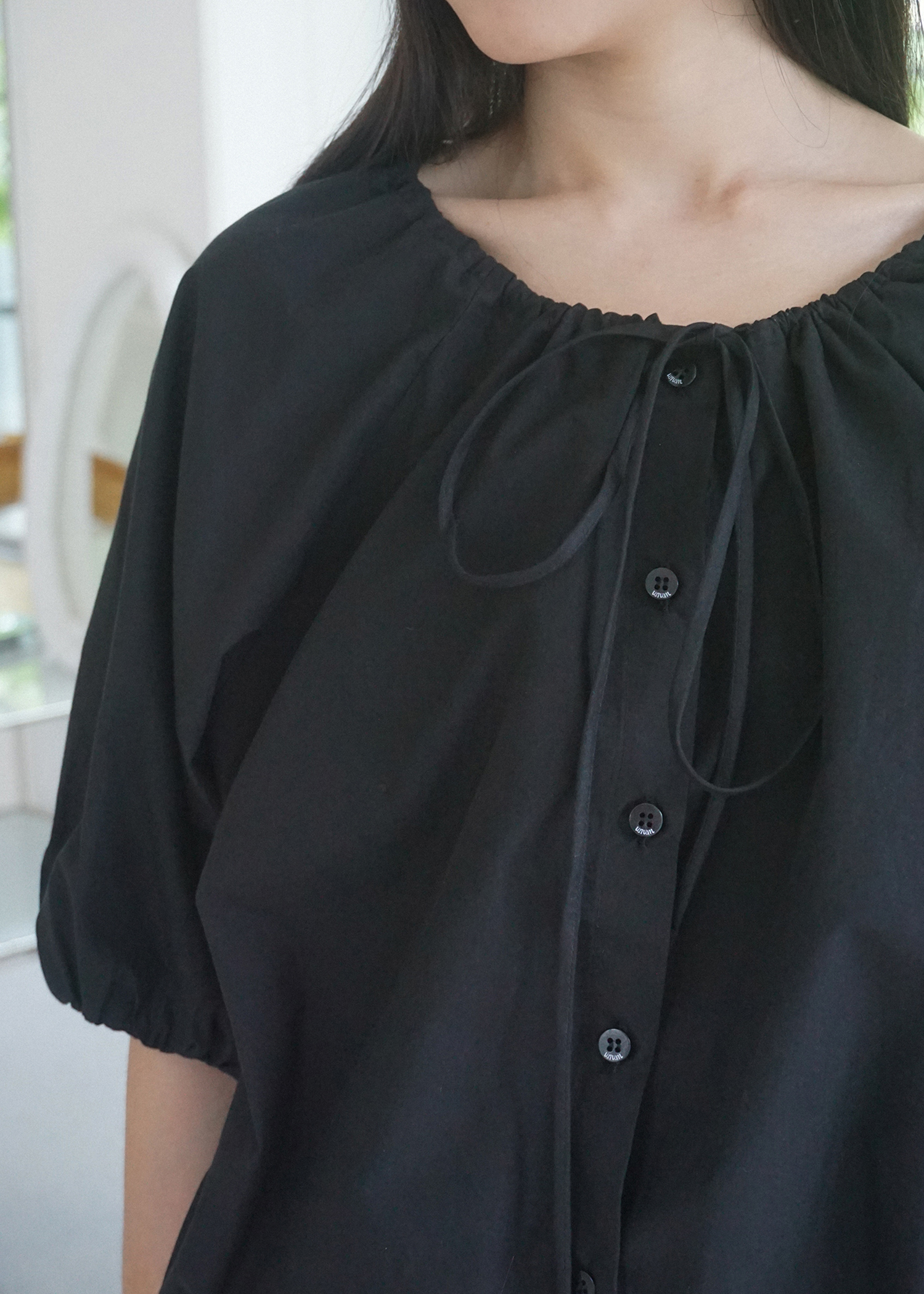 May string blouse_Black - MONOA