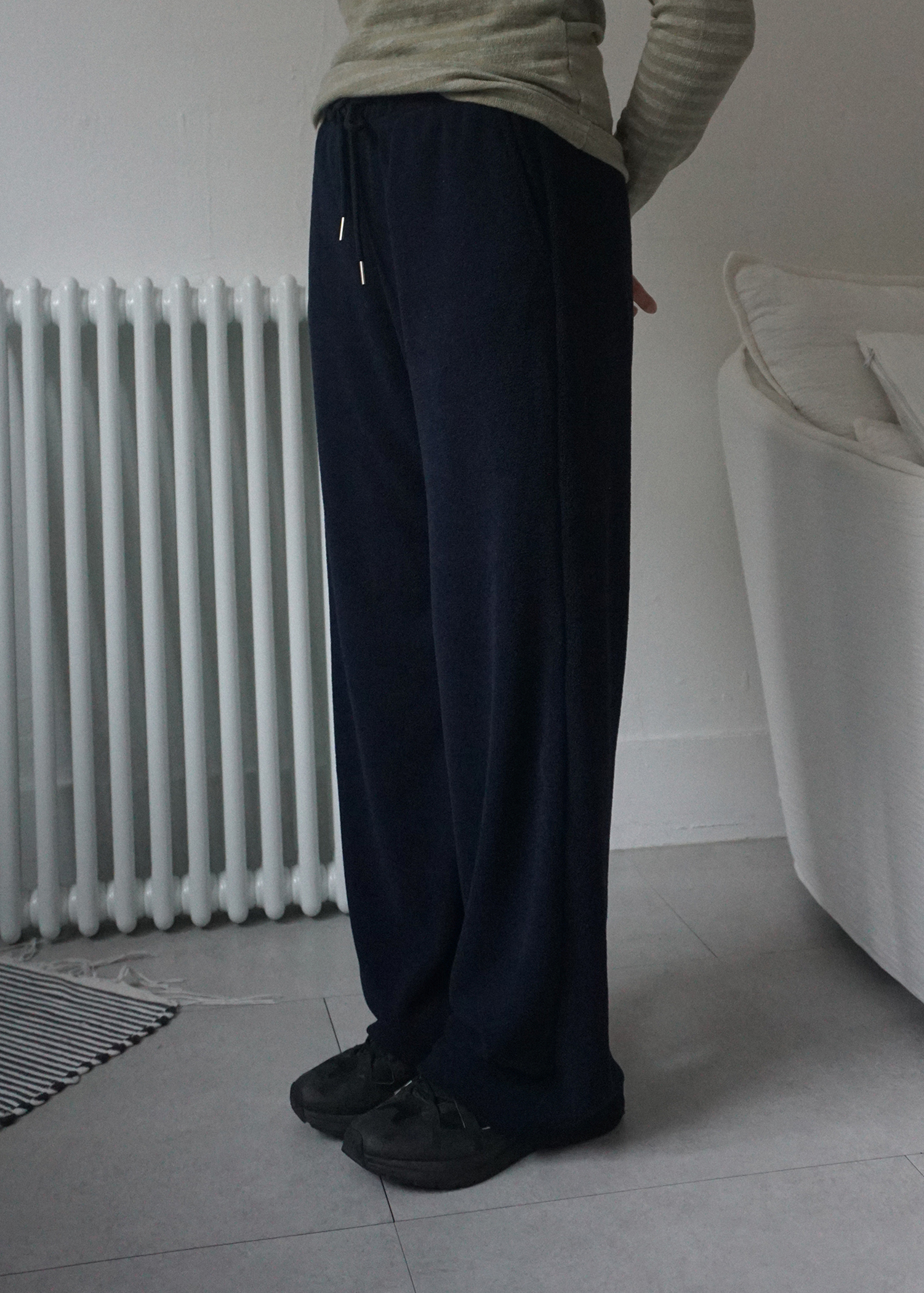 Dec boucle terry pants_Navy - MONOA