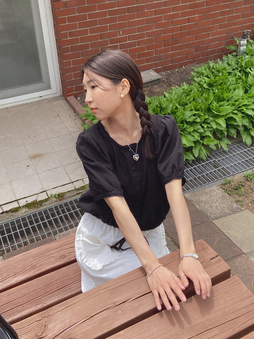 [Monoa Made] heart chain necklace (2type) - MONOA