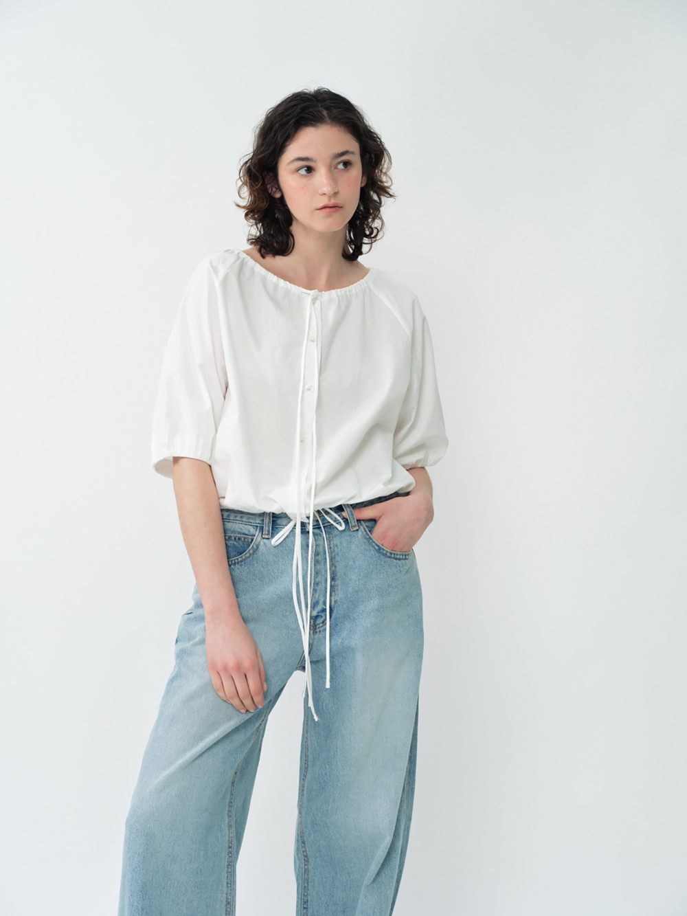 May string blouse_White - MONOA
