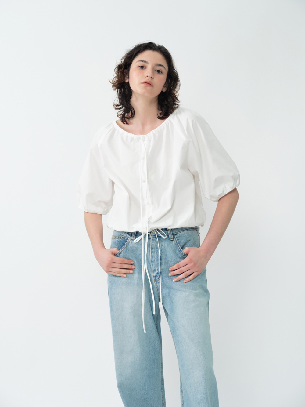 May string blouse_White - MONOA