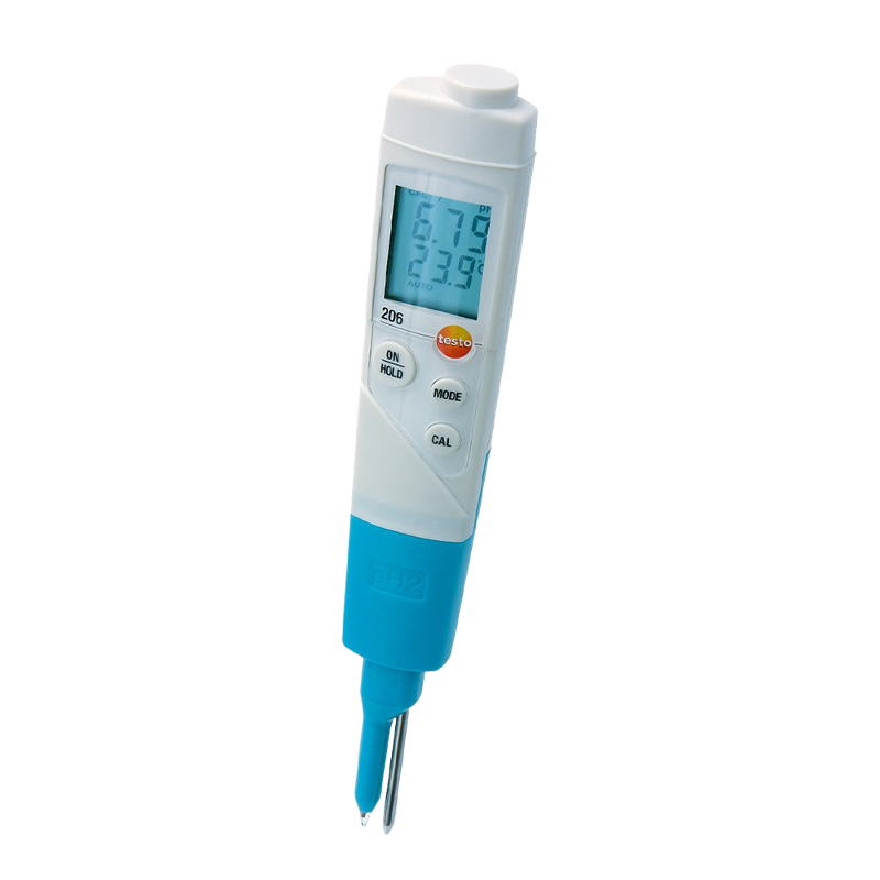 테스토 testo 206 pH2 반고체용 pH 측정기