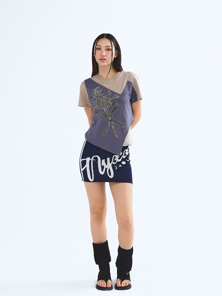 TORN PATCH SWORD TEE CHARCOAL - NYXX