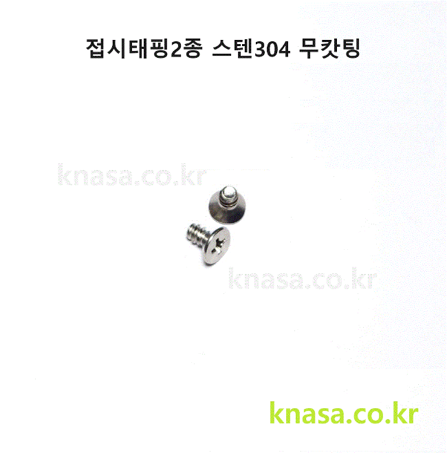접시태핑2종 M2*4~12 스텐304 RoHS (봉지) - 케이나사(k-nasa)
