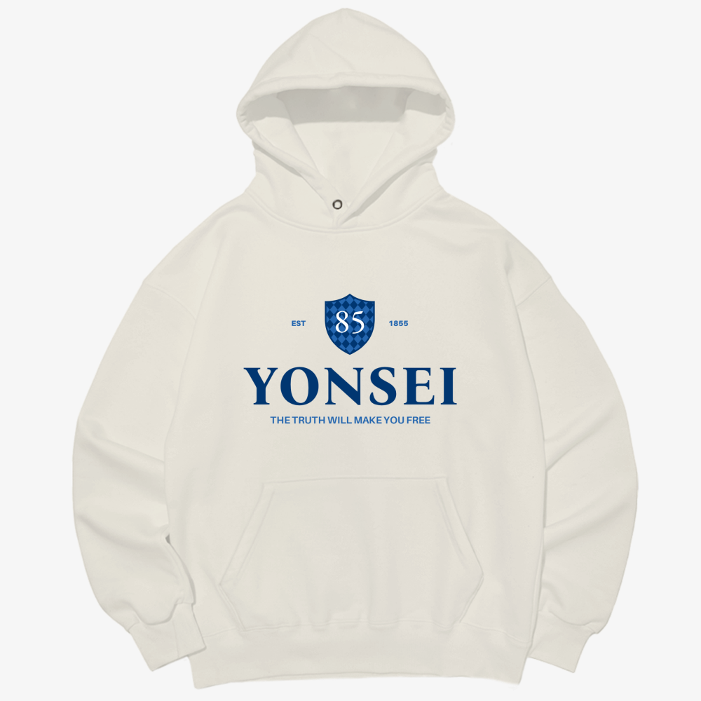 체크방패 연세대 데일리 후드티(남여공용) - 연세대학교 생활협동조합