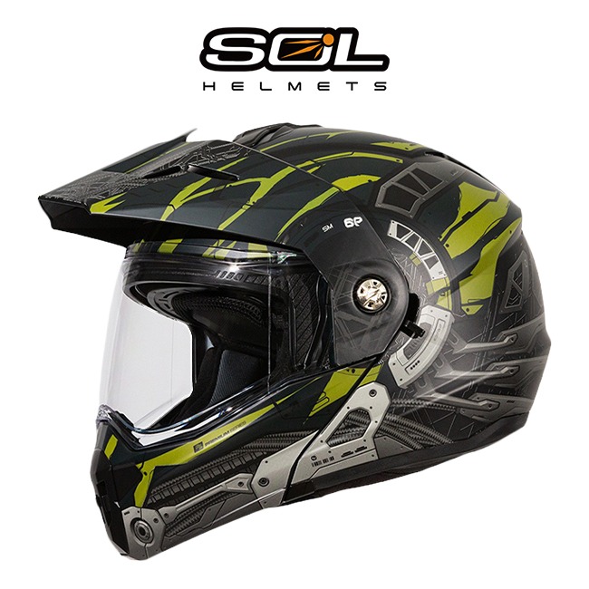 솔 SM-6P 사이보그 무광 카키/그린 - MOTO MALL