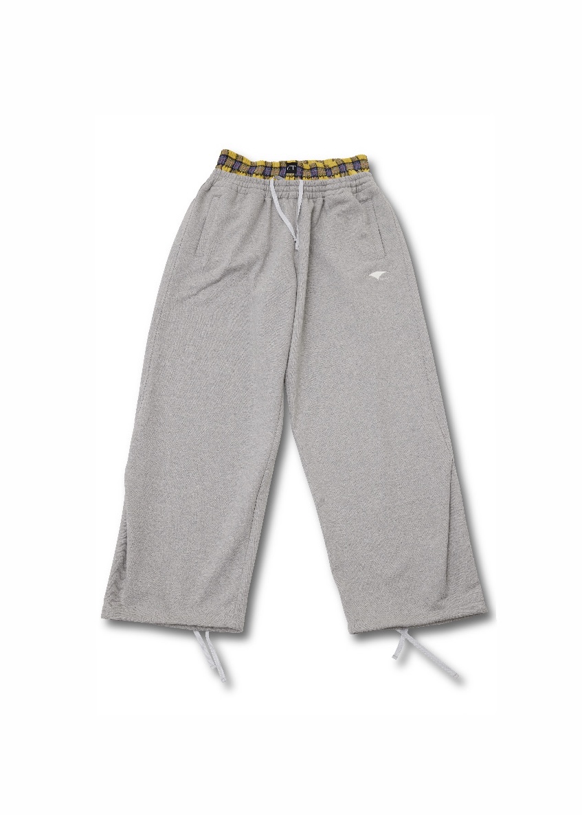 [ORDER-MADE] HEAVY SAG PANTS (YELLOW/MELANGE) | COZY-TEX