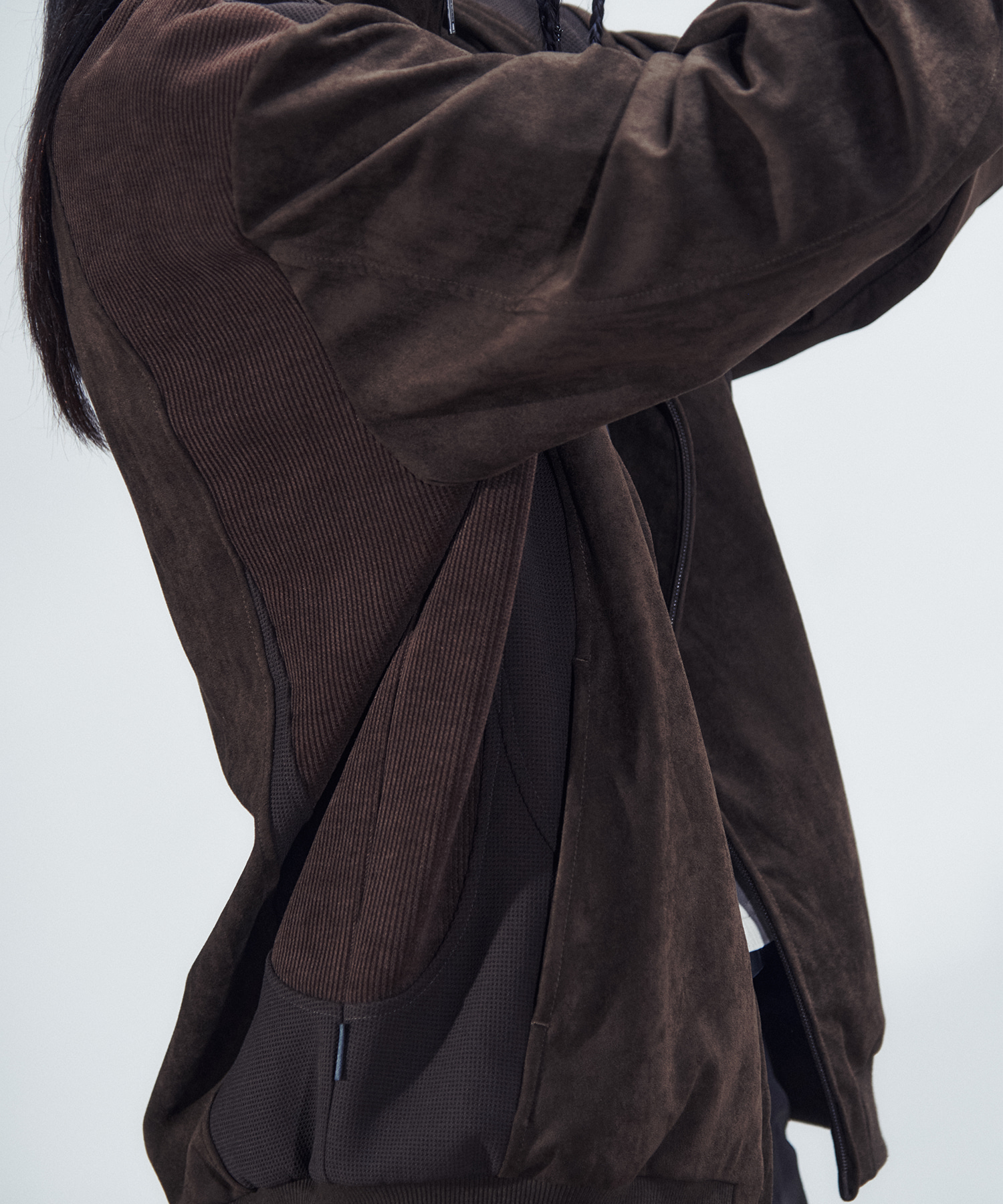 DEV:7 SUADE MIX JACKET_BROWN | NODE LABS 노드랩스