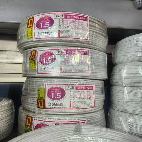 PGB 내열유리사편조PVC전선 4.0SQ 100M