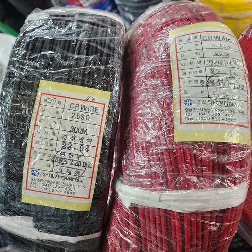CR WIRE 60SQ 10M 단위 모터선 고무전선