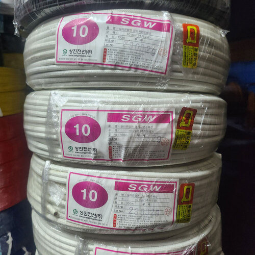 SGW 실리콘절연전선 6.0SQ 100M 유리사편조배선
