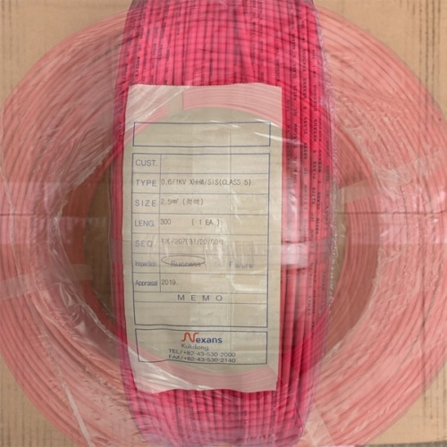 XHHW/SIS 4SQ 300M 연심 CLASS5 난연 가교폴리에틸렌 절연전선
