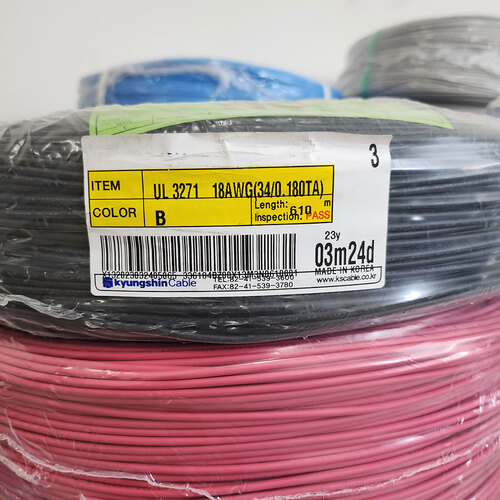 UL3271 AWG20 610M 조사가교선 XLPE 600V 125도