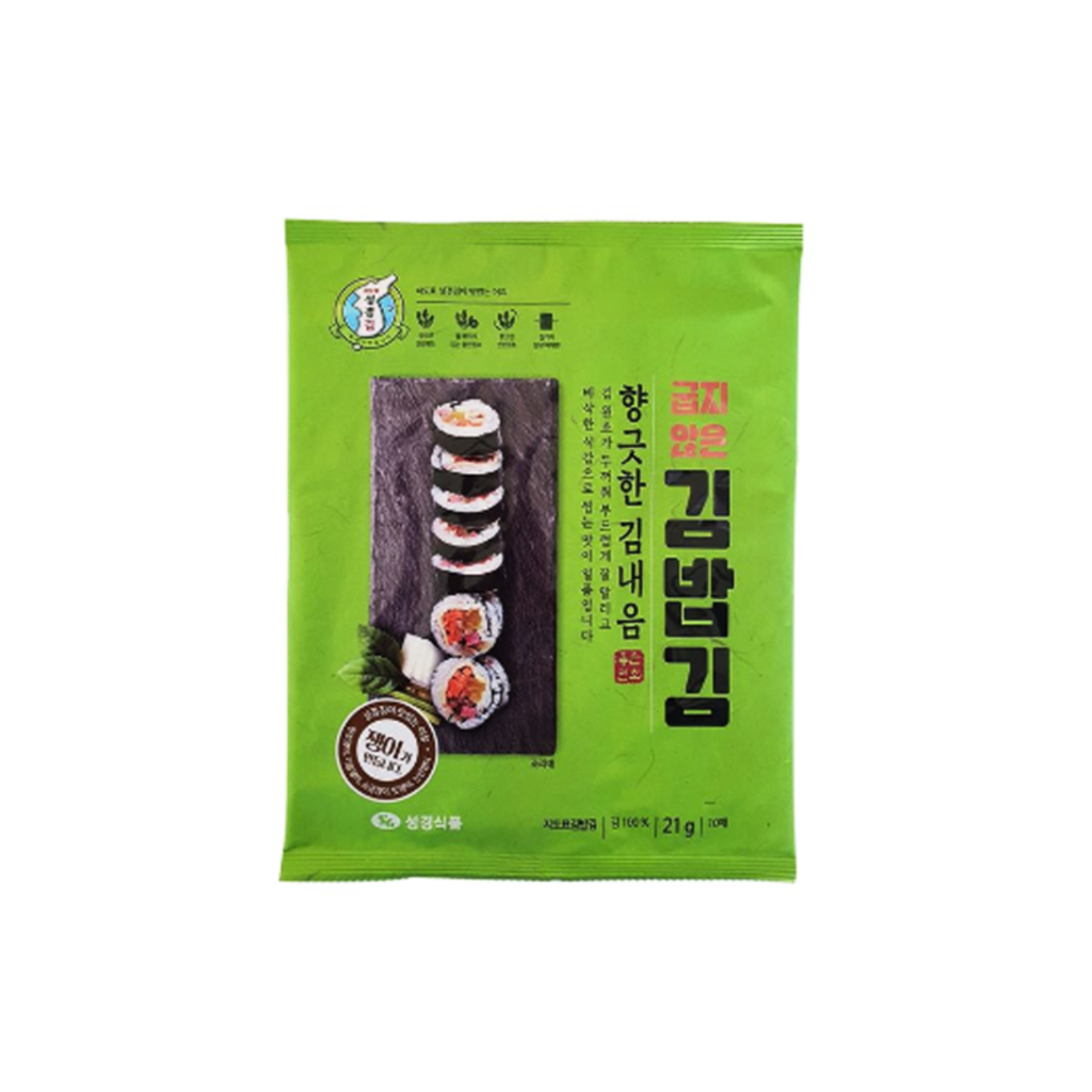 성경 굽지않은 김밥김 21g(10매) - 파라도