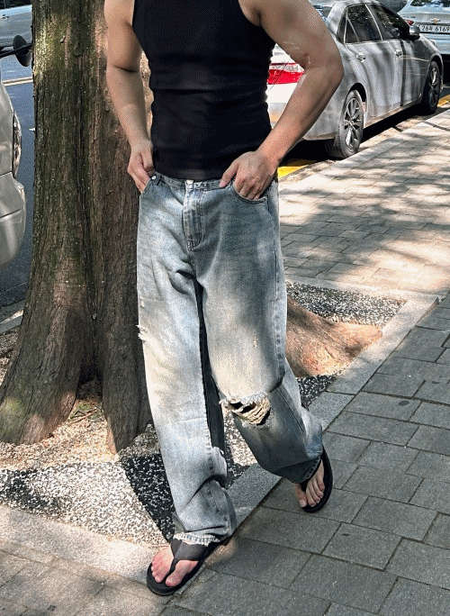 Plain Denim Pants 위드 Width