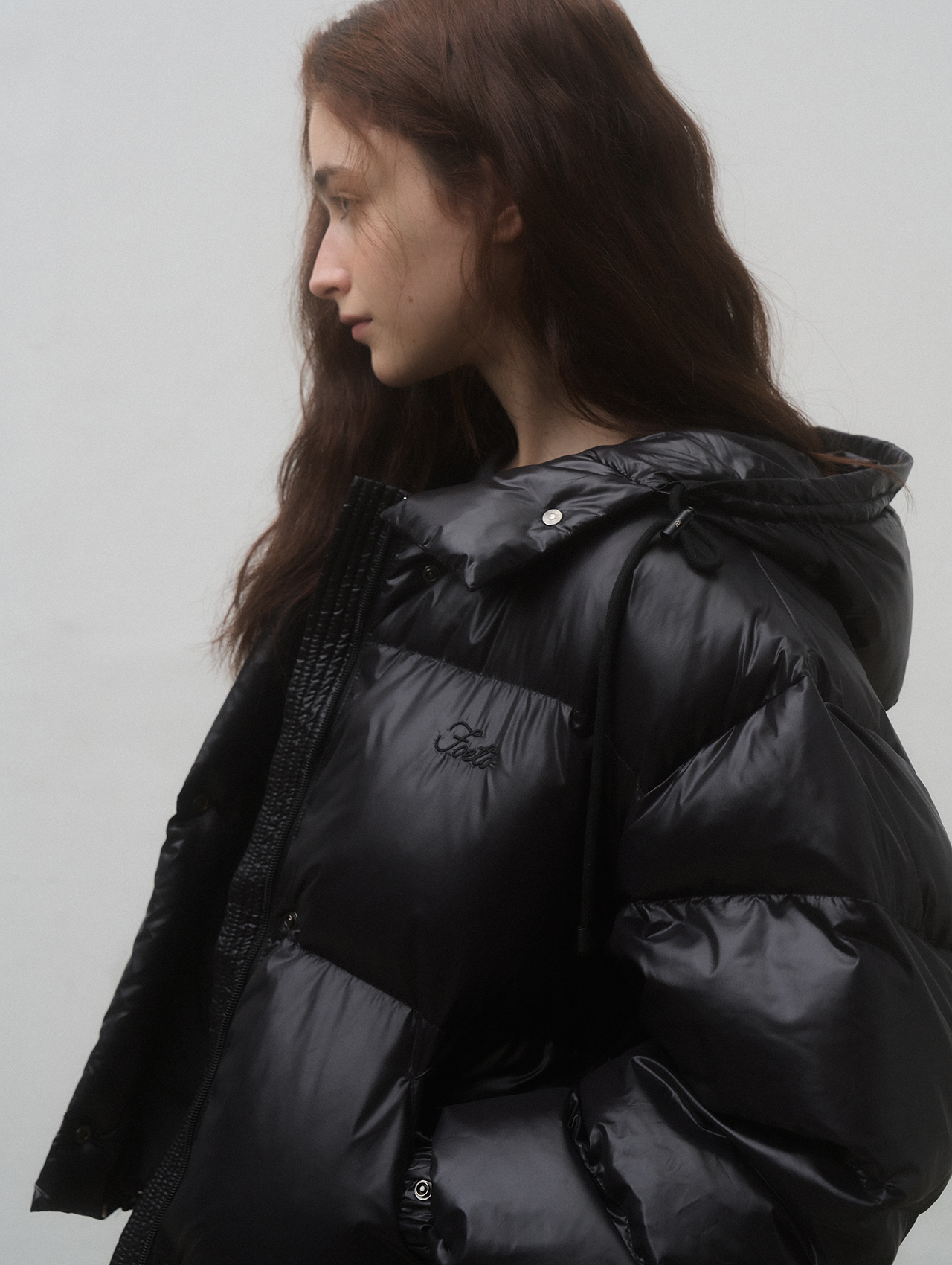 PUFFER DUCK DOWN JUMPER - BLACK - 포에토