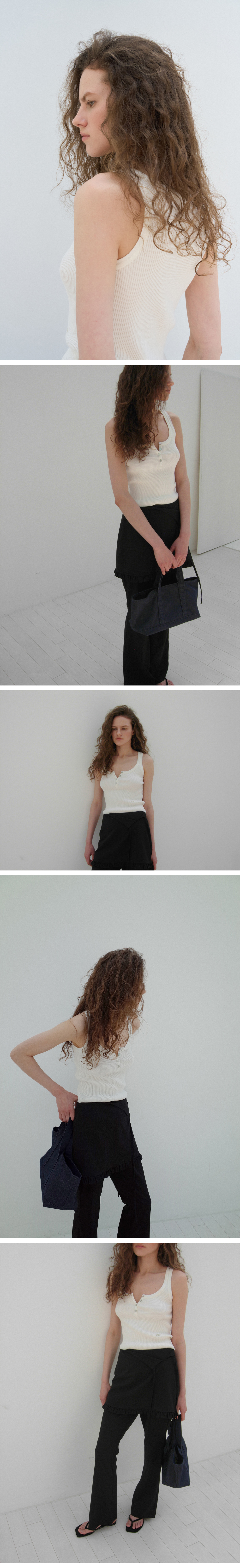 Ro button knit sleeveless (ivory) - 감도 깊은 취향 셀렉트샵 29CM