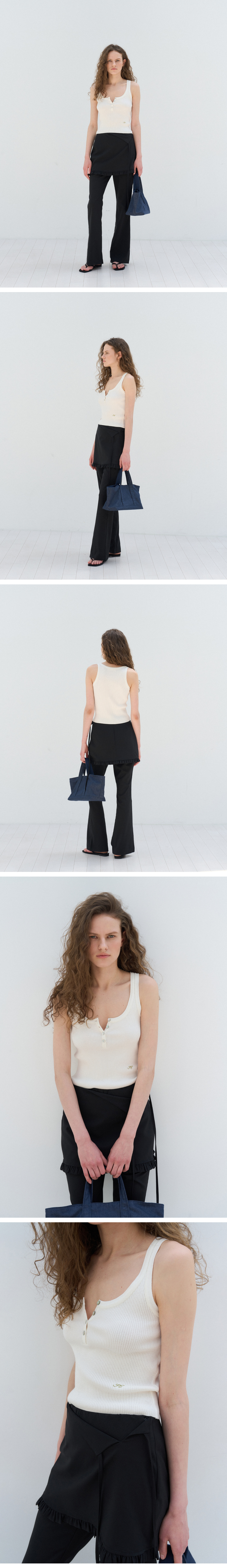 Ro button knit sleeveless (ivory) - 감도 깊은 취향 셀렉트샵 29CM