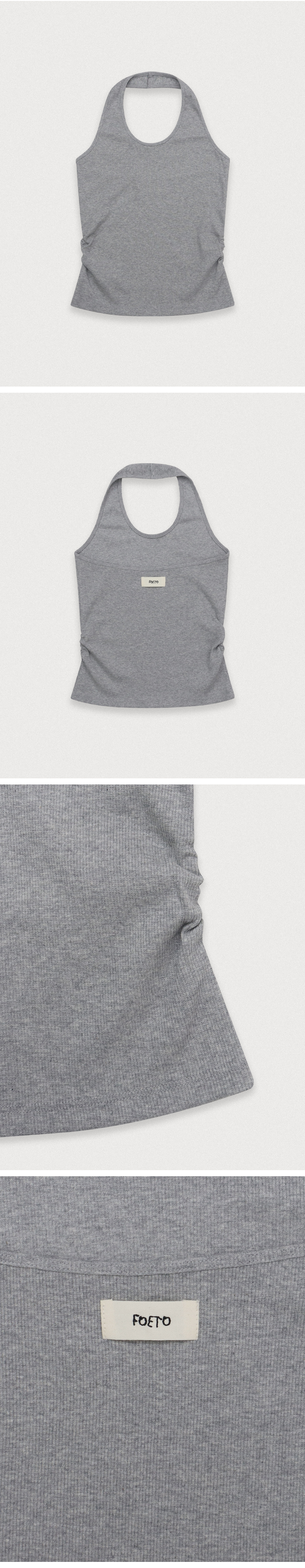 Nu round halter sleevless (grey) - 감도 깊은 취향 셀렉트샵 29CM