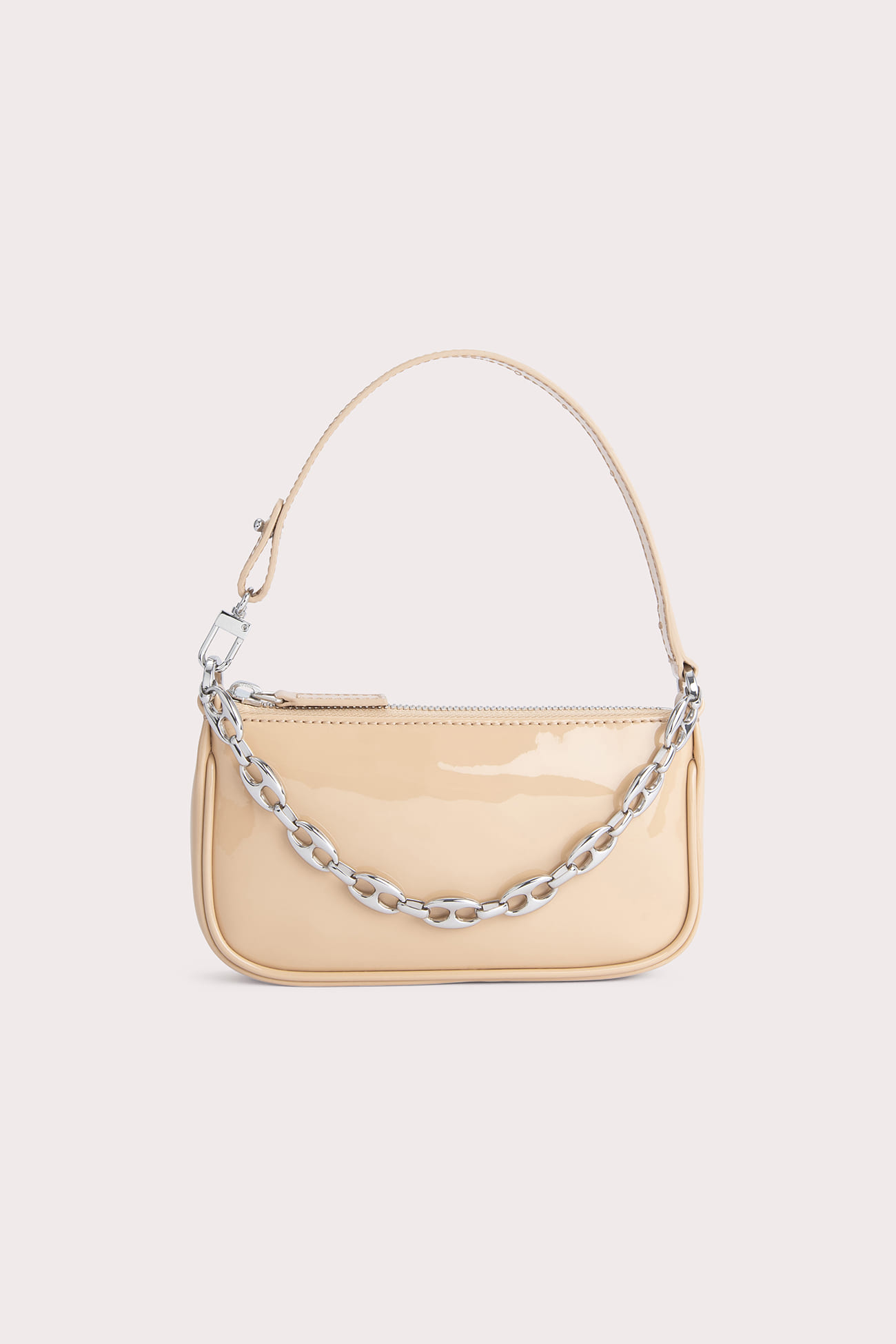 MINI RACHEL PATENT LEATHER KRAFT / B1BVSM077WSBBG3CW0 - BY FAR