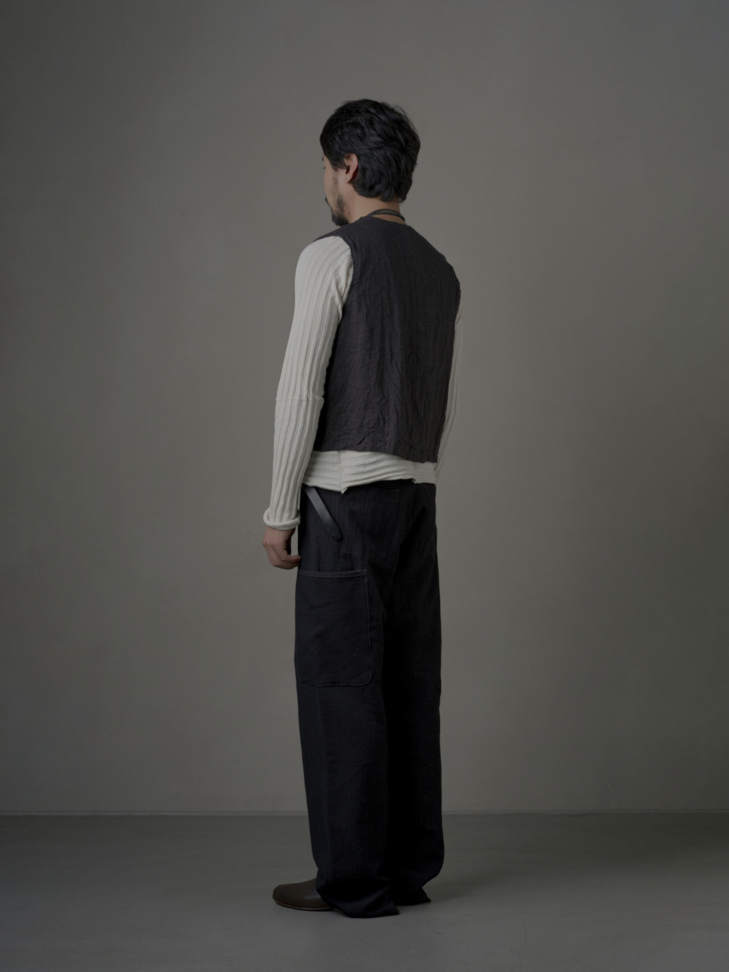 Work Pants in Black - 팬스 댄스 - Pan's Dance