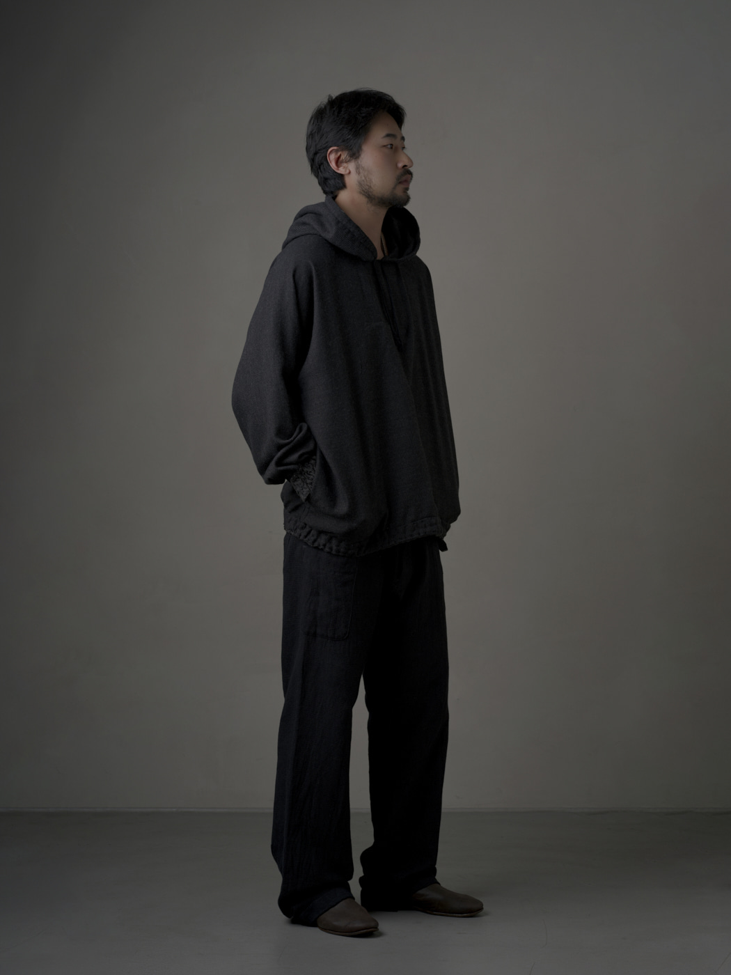 Work Pants in Black - 팬스 댄스 - Pan's Dance