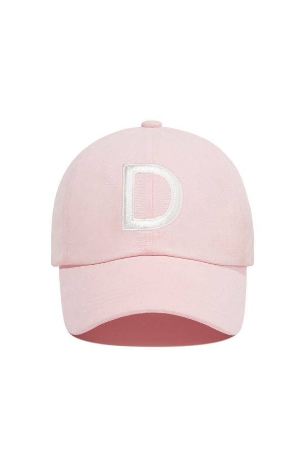 D LOGO WASHED CAP IN PINK - DEINET
