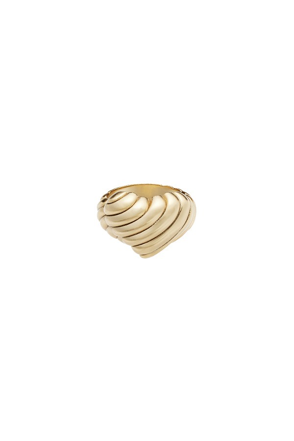 SHELL BOLD RING IN GOLD - DEINET