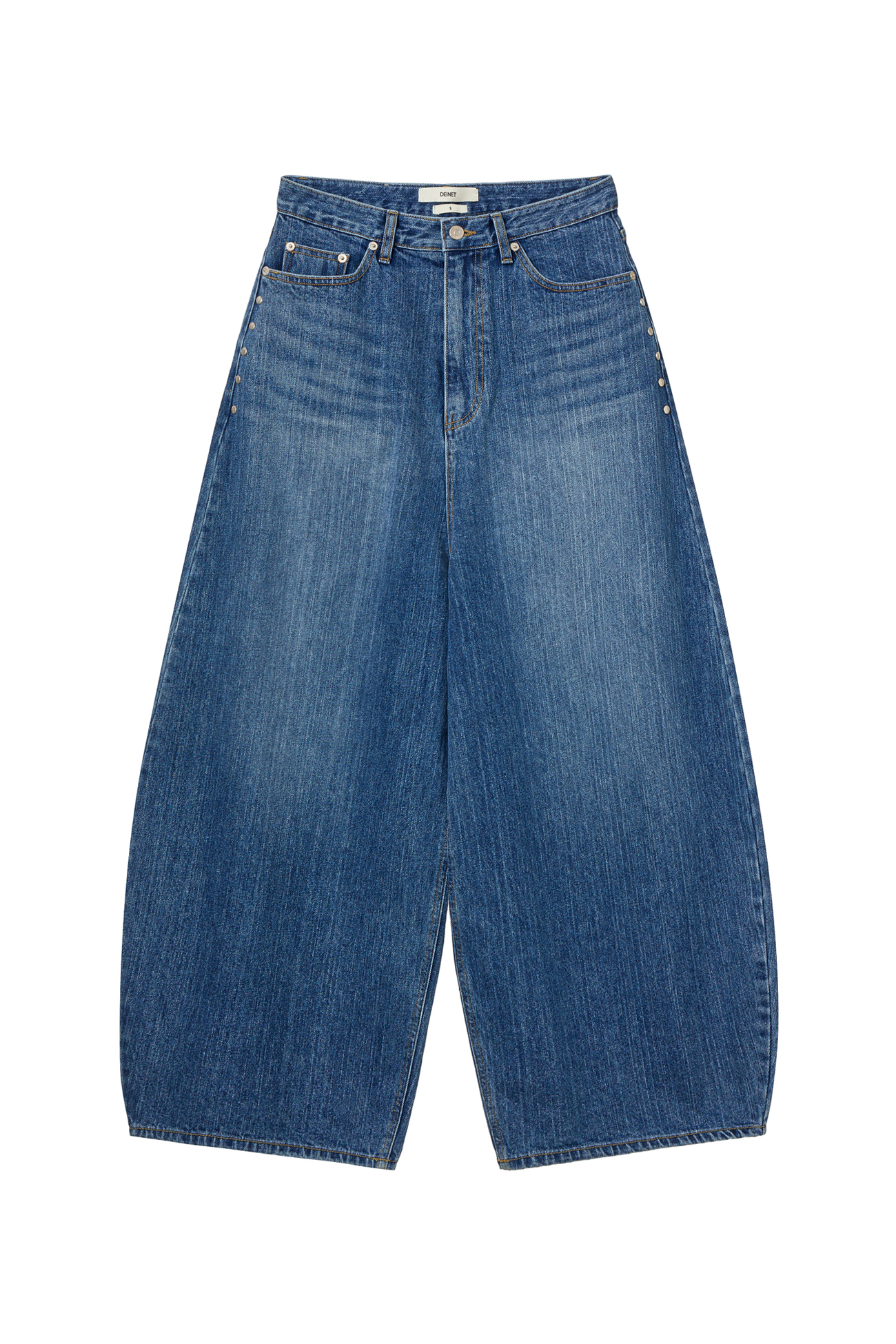 BALLOON FIT DENIM JEANS IN INDIGO | DEINET