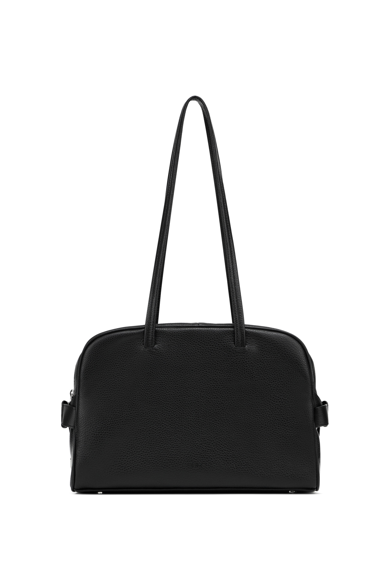 DEINET BUCKLE POINT BAG IN LEATHER BLACK | DEINET