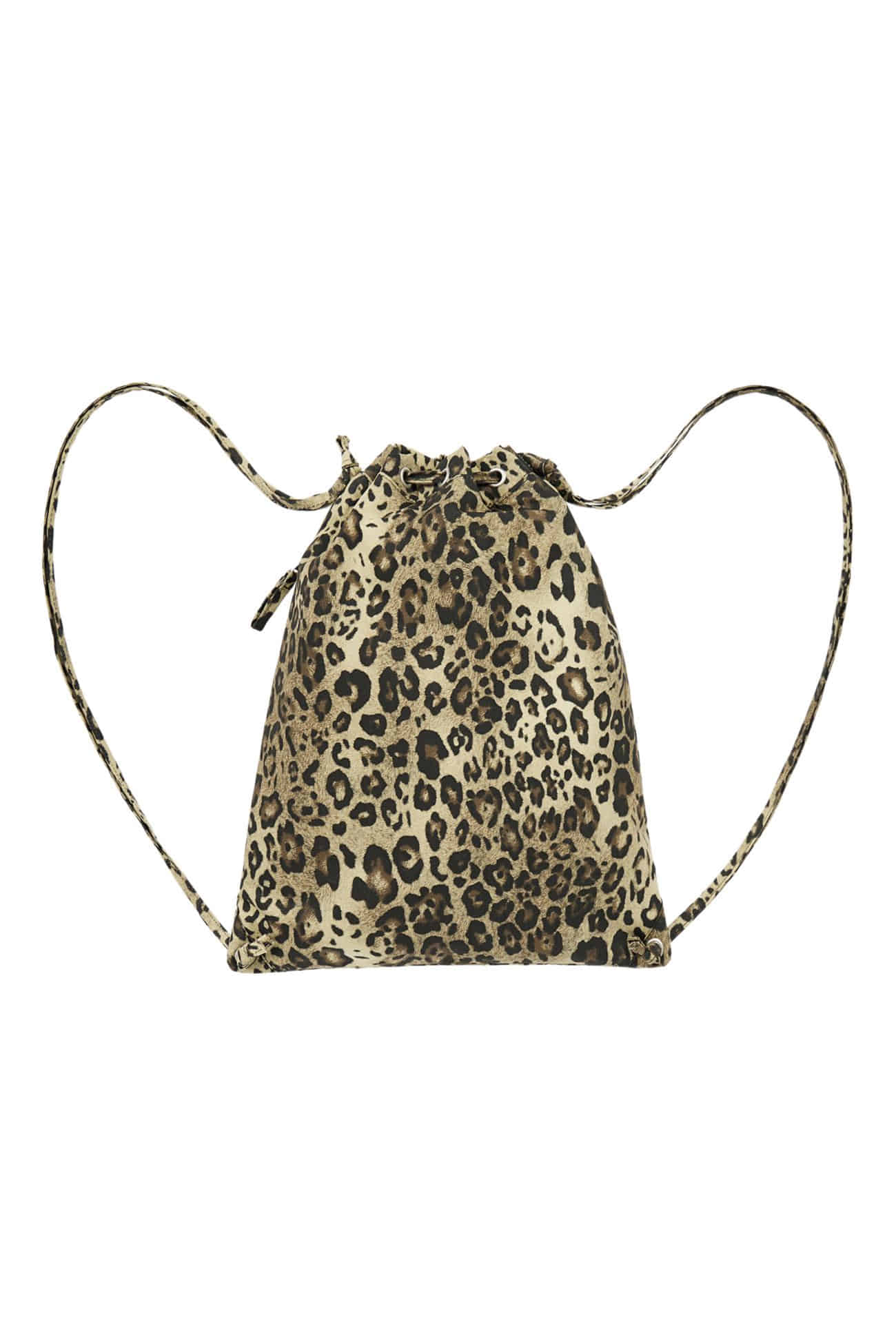 D STITCH PADDING GYM SACK IN LEOPARD - DEINET