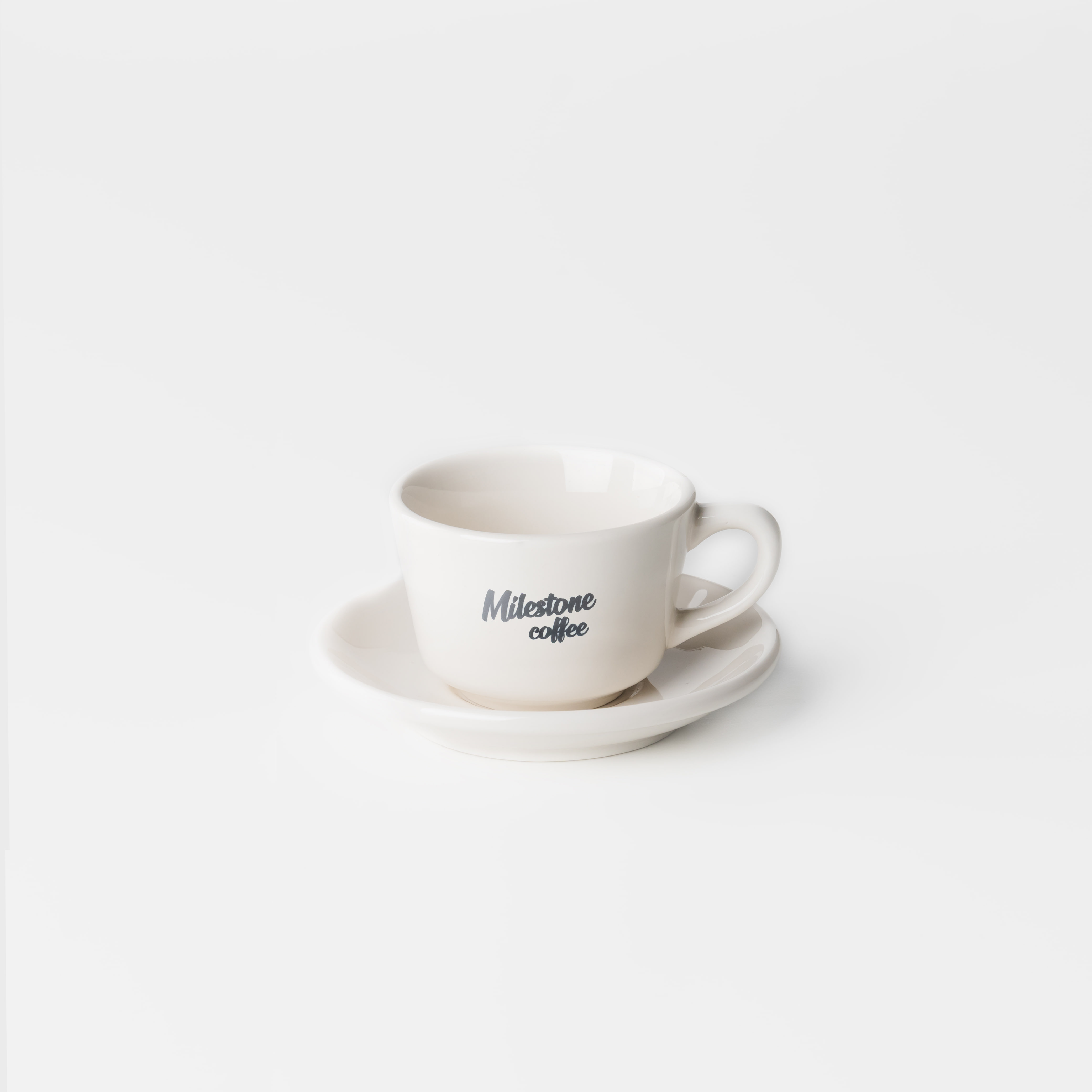 라떼 머그/소서 세트 | MILESTONE COFFEE ROASTERS