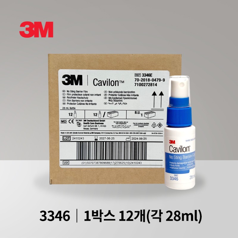 3M 캐빌론 노스팅 베리어 스프레이 28ml 1박스(12개) 3346E
