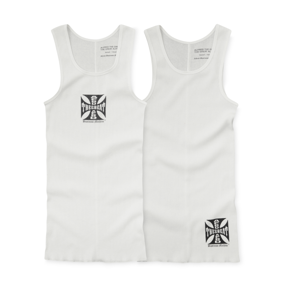 IRON CROSS TANK UNDERSHIRT (2-PACK) (W) / WHITE - Alfred