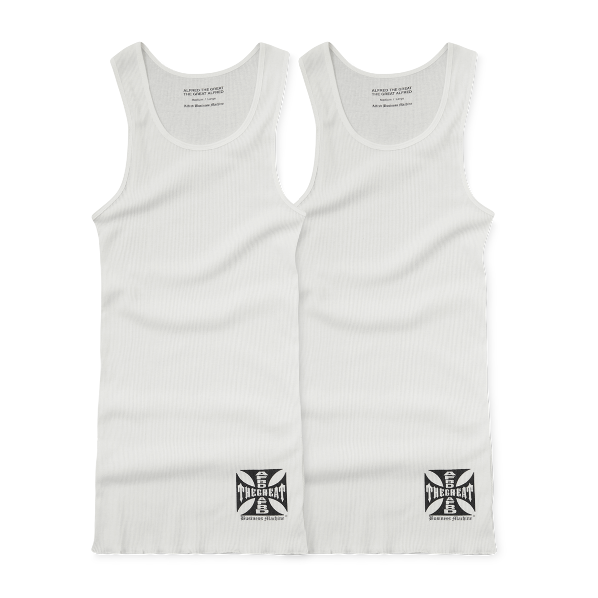 IRON CROSS TANK UNDERSHIRT (2-PACK) / WHITE | Alfred