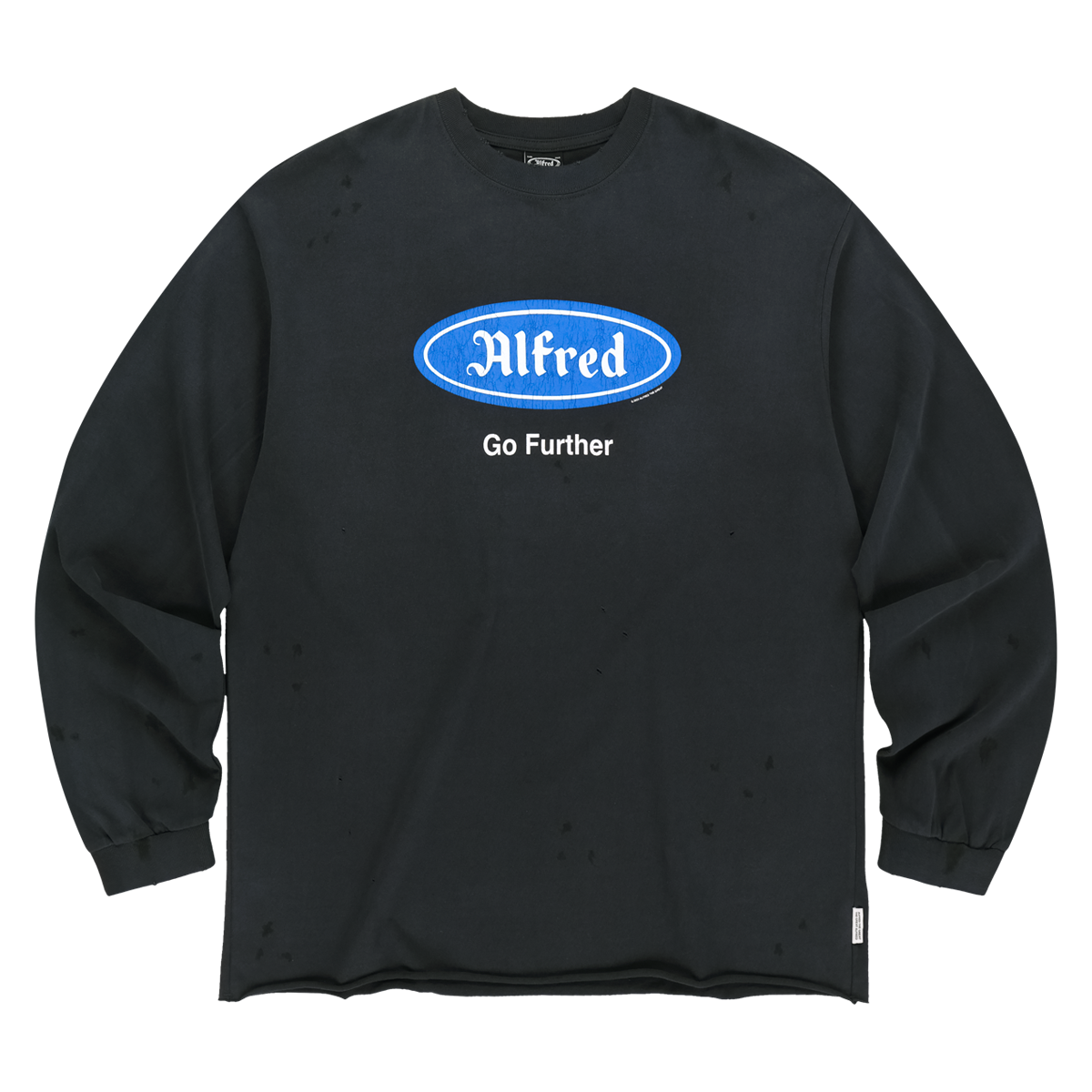 VTG FRED BLUE LOGO LONG SLEEVE / MIDNIGHT BLACK - Alfred