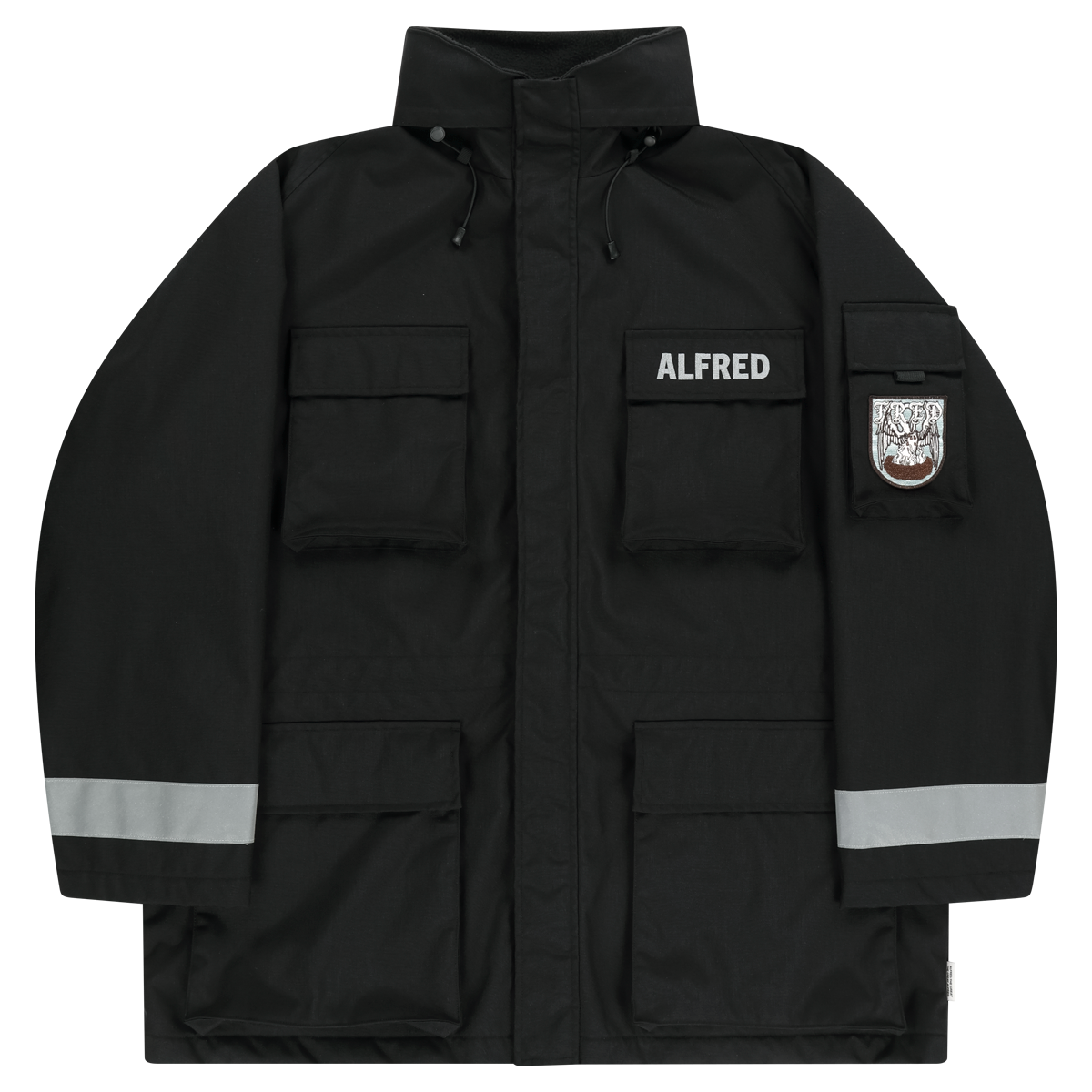 ALFRED MULTI POCKETED SECURITY PARKA / BLACK - Alfred