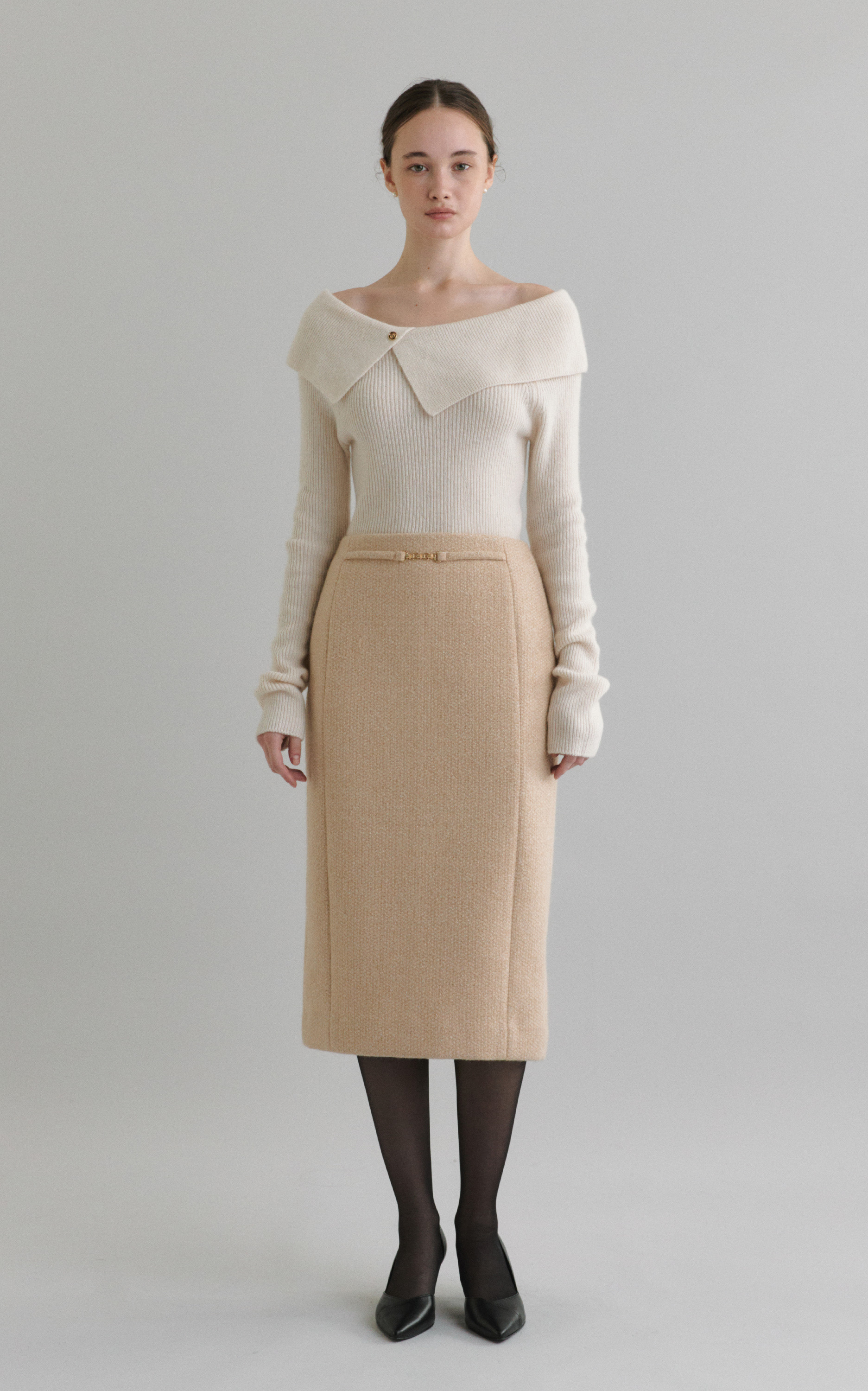 VERIE TWEED SKIRT - TOWAV